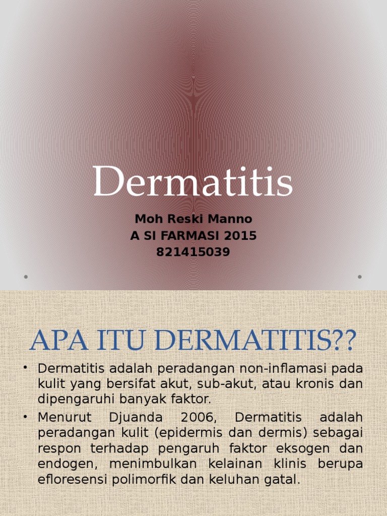 Dermatitis Ppt Iki Pdf