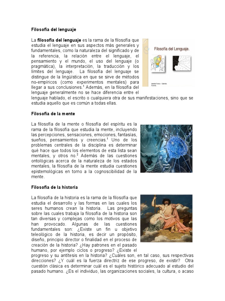 Filosofía Del Lenguaje | PDF | Filosofía del lenguaje | Filosofía de la ...