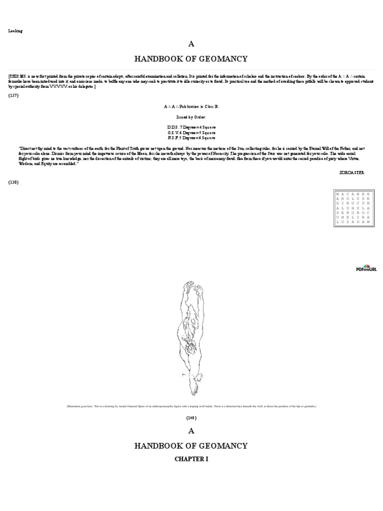 A Handbook of Geomancy | PDF | Planets In Astrology | Popular Psychology
