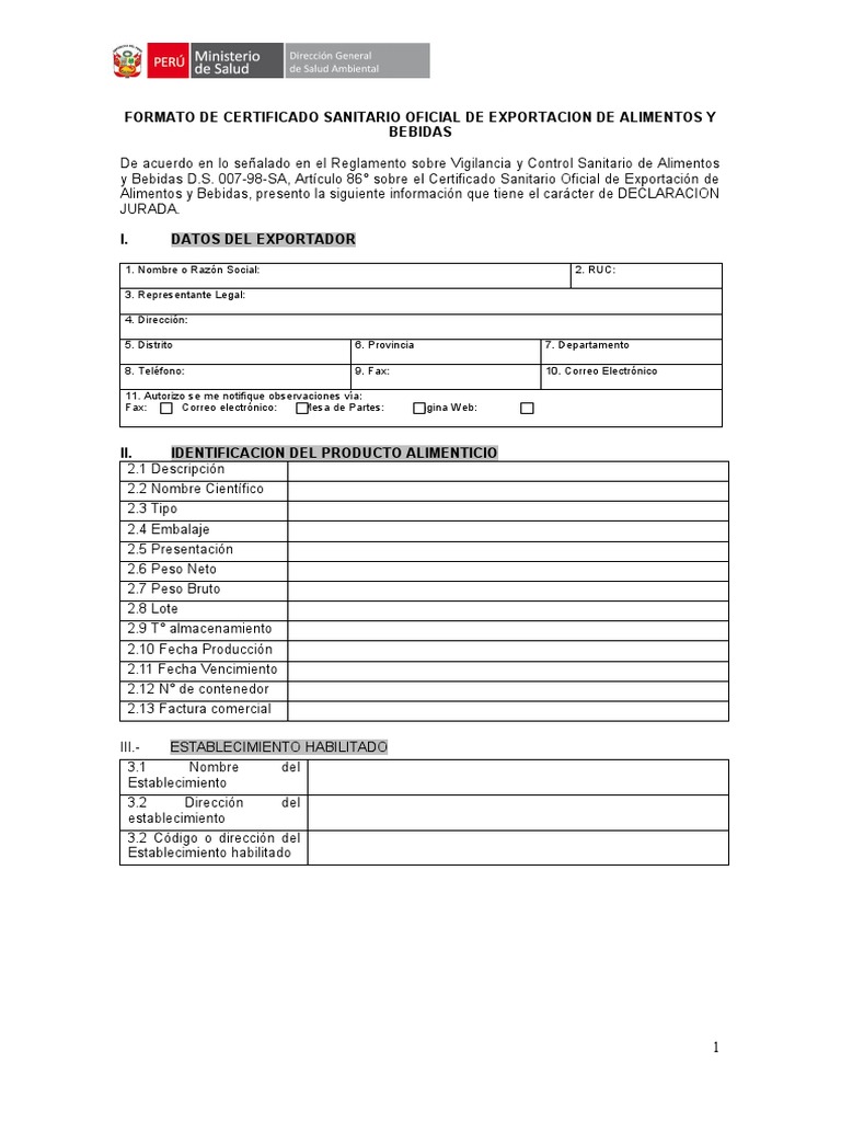 ejemplo CERTIFICADO DIGESA