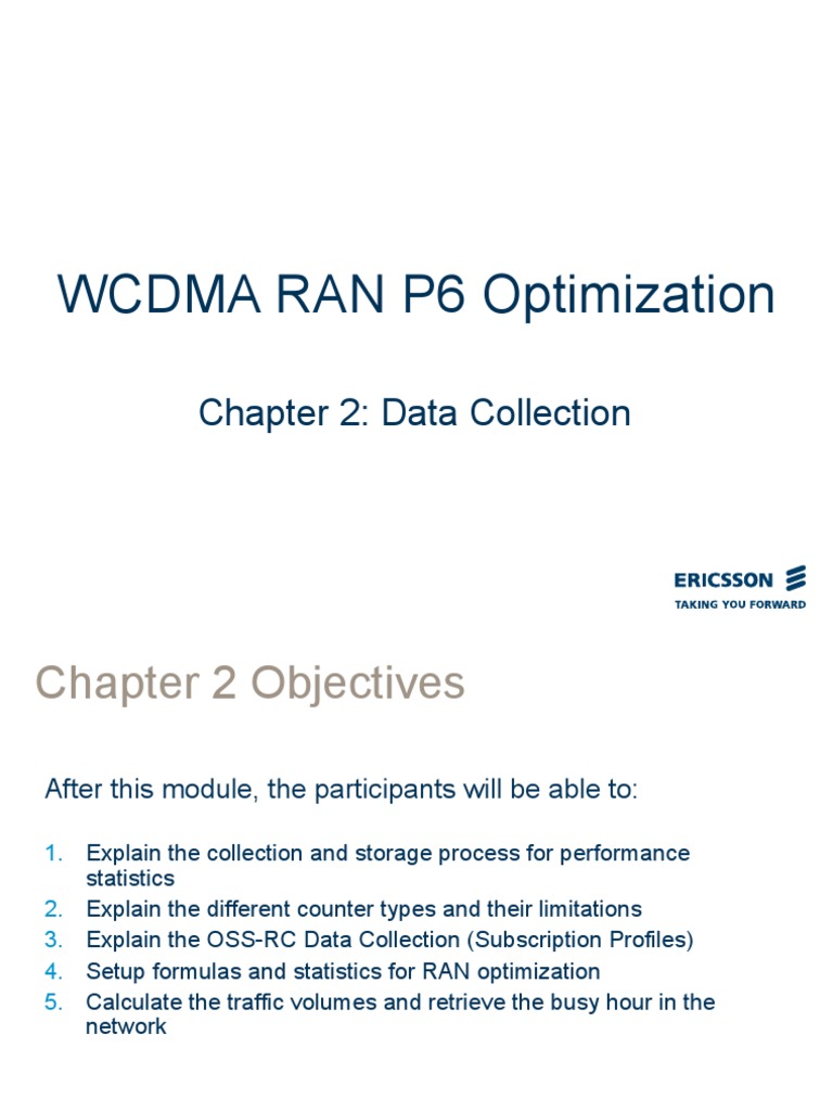 Ericsson 3G Chapter 2 (Data Collection) - WCDMA RAN Opt | PDF | Digital ...