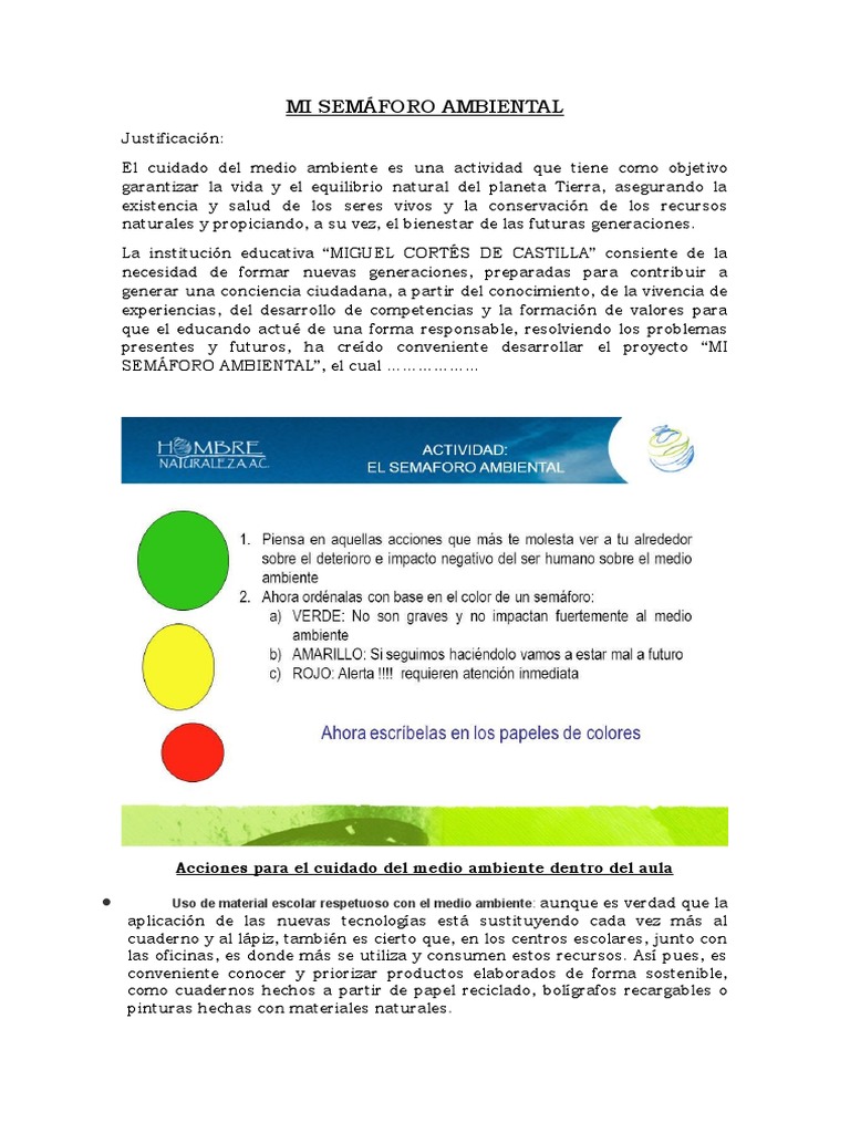 Mi Semáforo Ambiental | PDF
