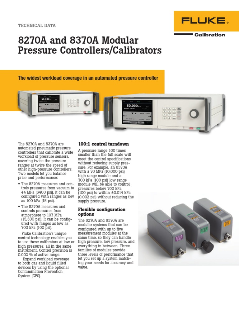 Manual Controlador 8720a y 8730a | PDF | Calibration | Pressure Measurement