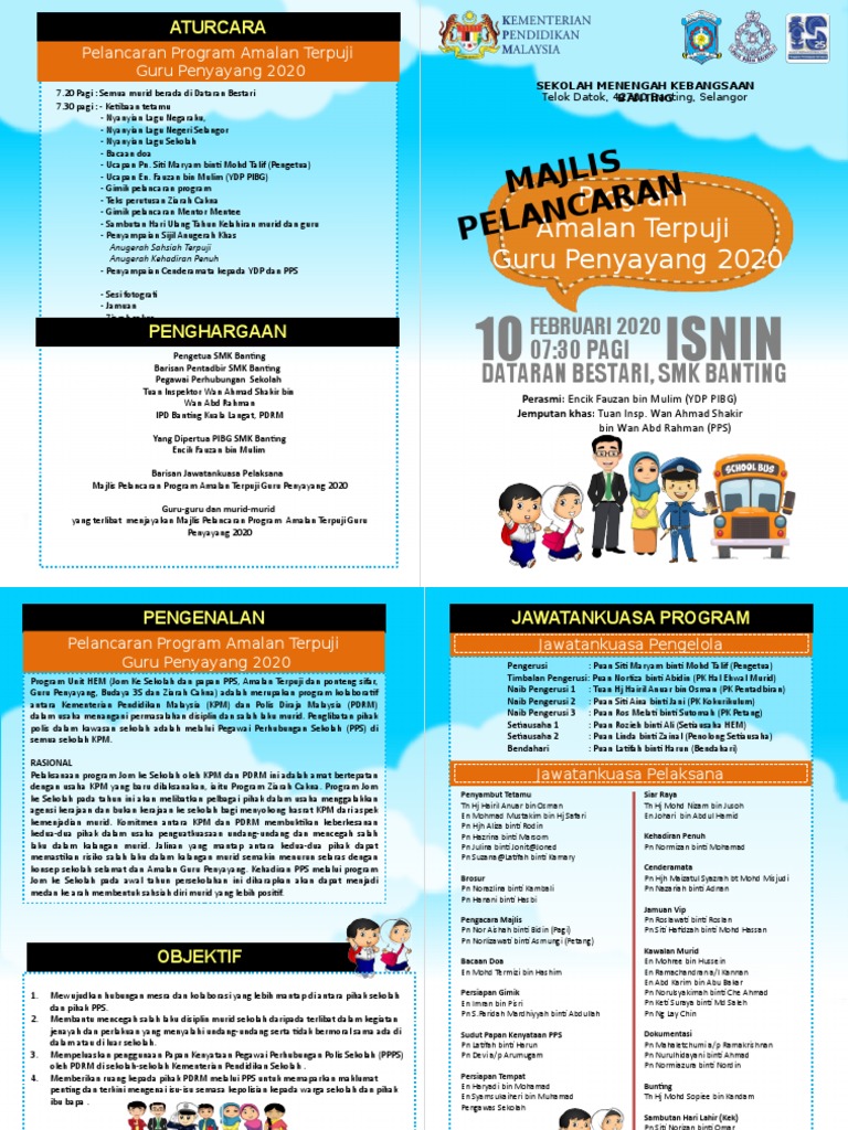 Buku Program Guru Penyayang SMK Banting 2020 | PDF