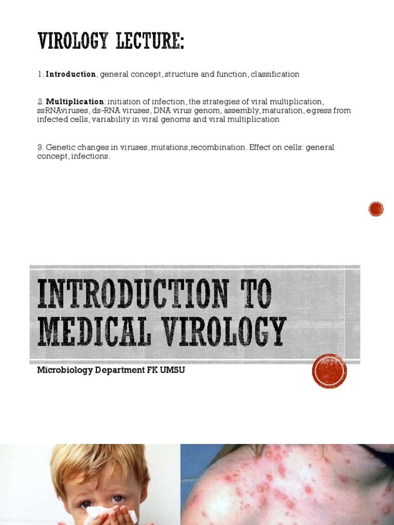 2018 Virologi 1 Introduction To Medical Virology PDF | PDF | Virus ...