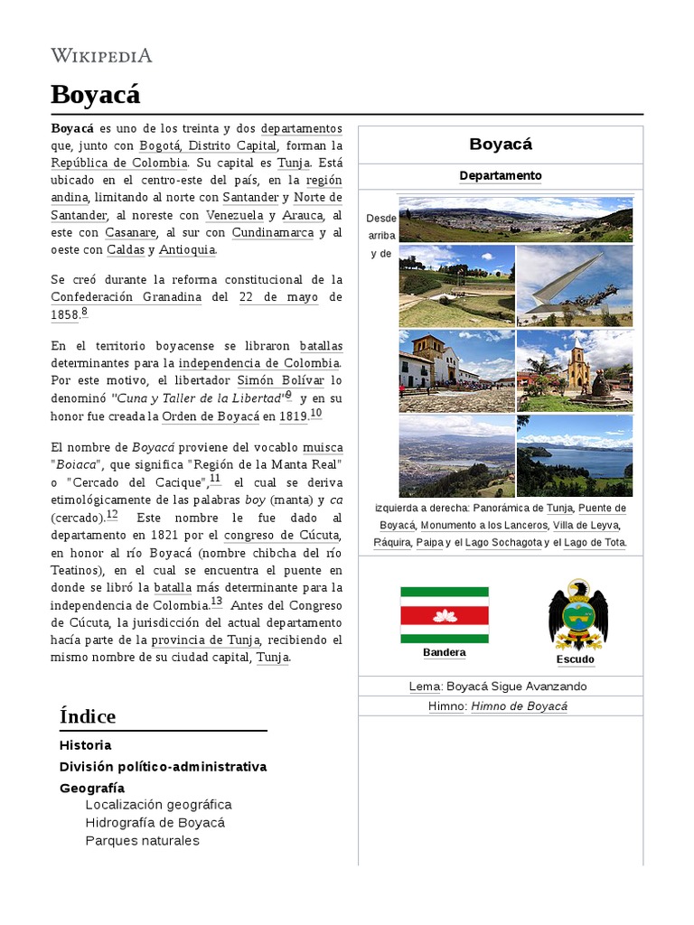 Boyacá PDF | PDF