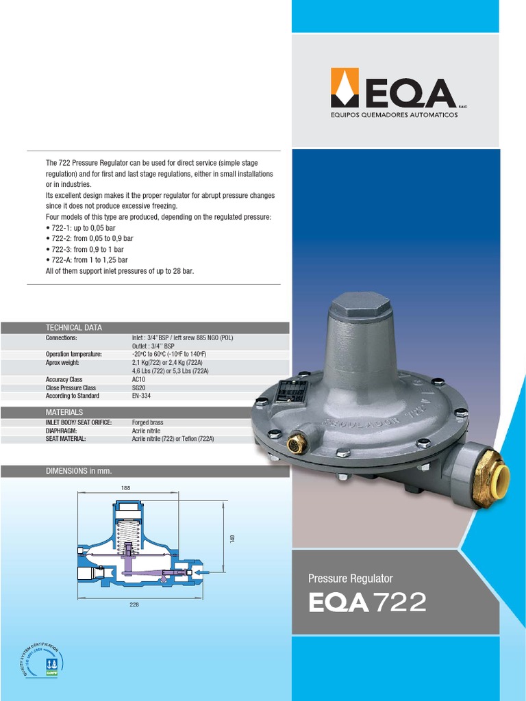 Regulador EQA-722 | PDF | Transparent Materials | Chemical Process ...