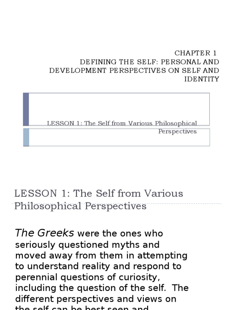 Uts Lesson 1 | PDF | Philosophy Of Self | Soul