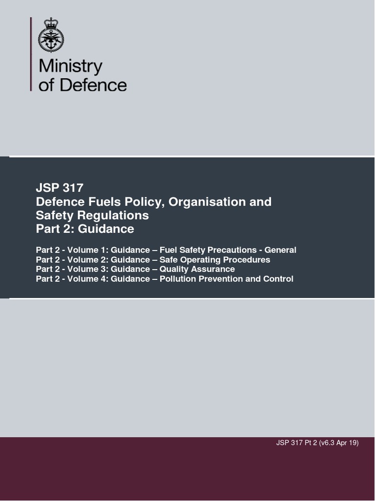 20191010-JSP 317 Part 2 v6.3 Word Ver O | PDF | Dangerous Goods ...