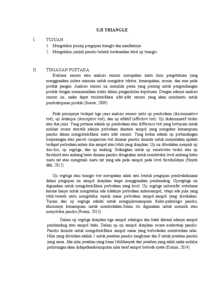 Uji Triangle | PDF