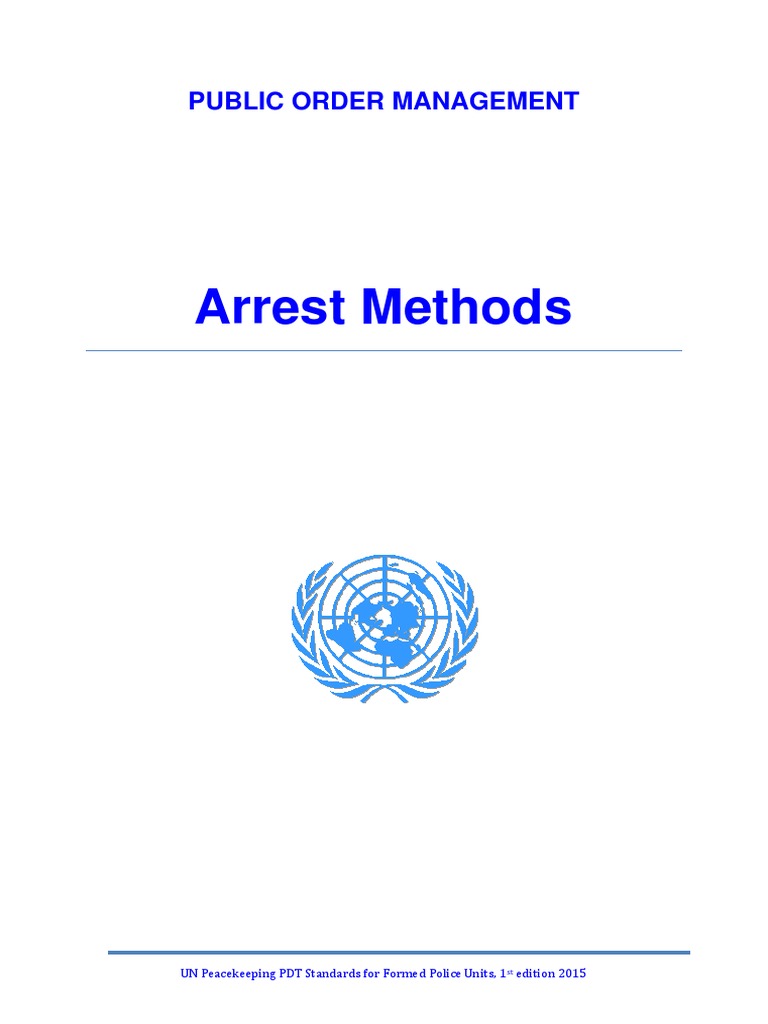 Arrest Methods | PDF | Peacekeeping | Arrest