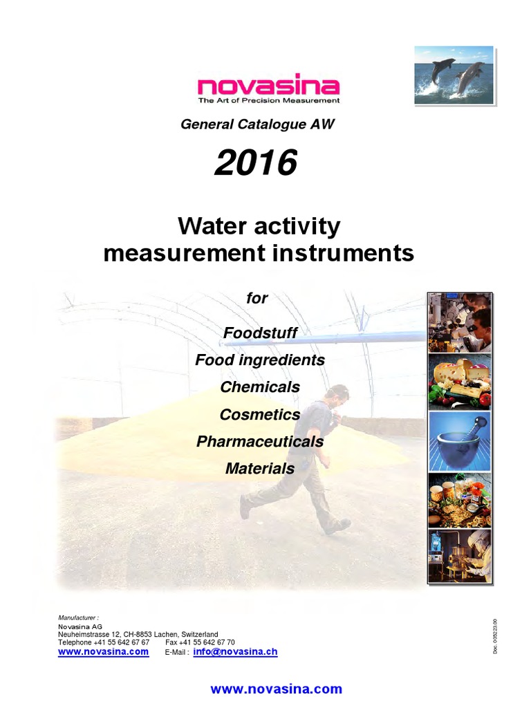NOVASINA | PDF | Relative Humidity | Calibration