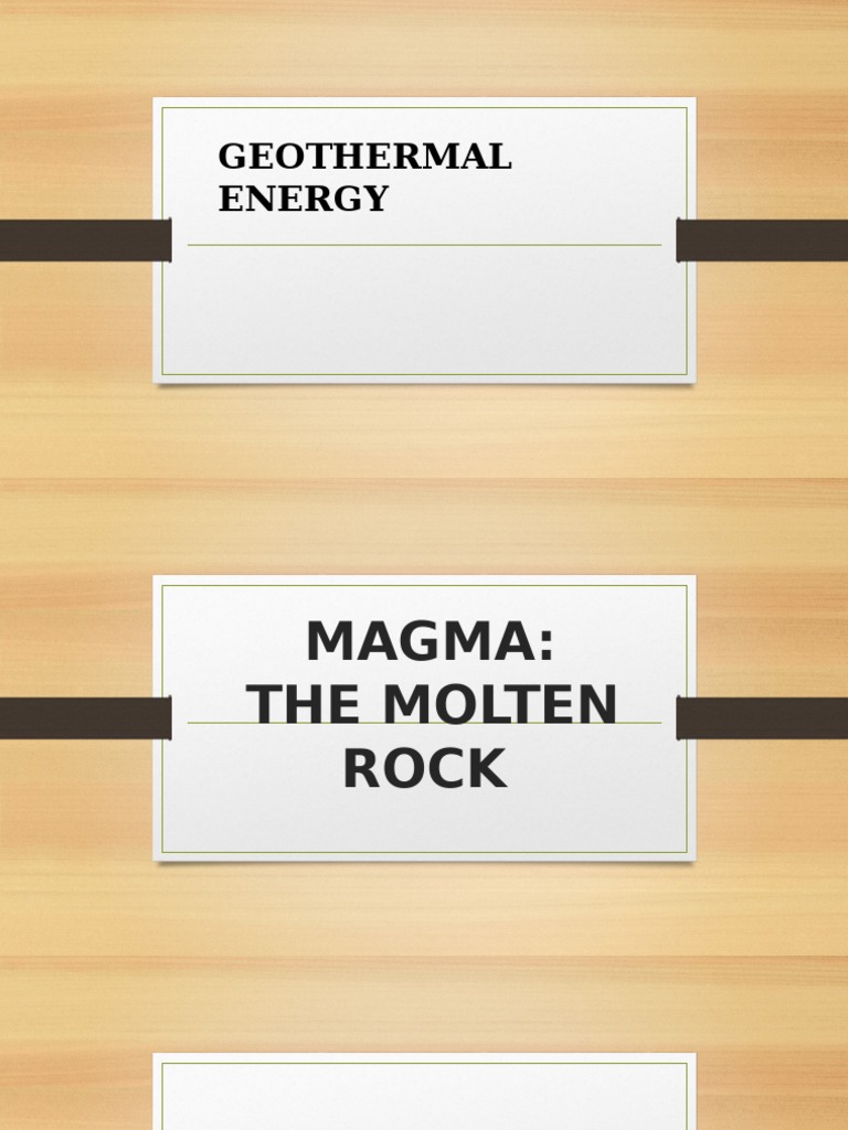 Geothermal Energy and Magma Formation | PDF | Magma | Atoms