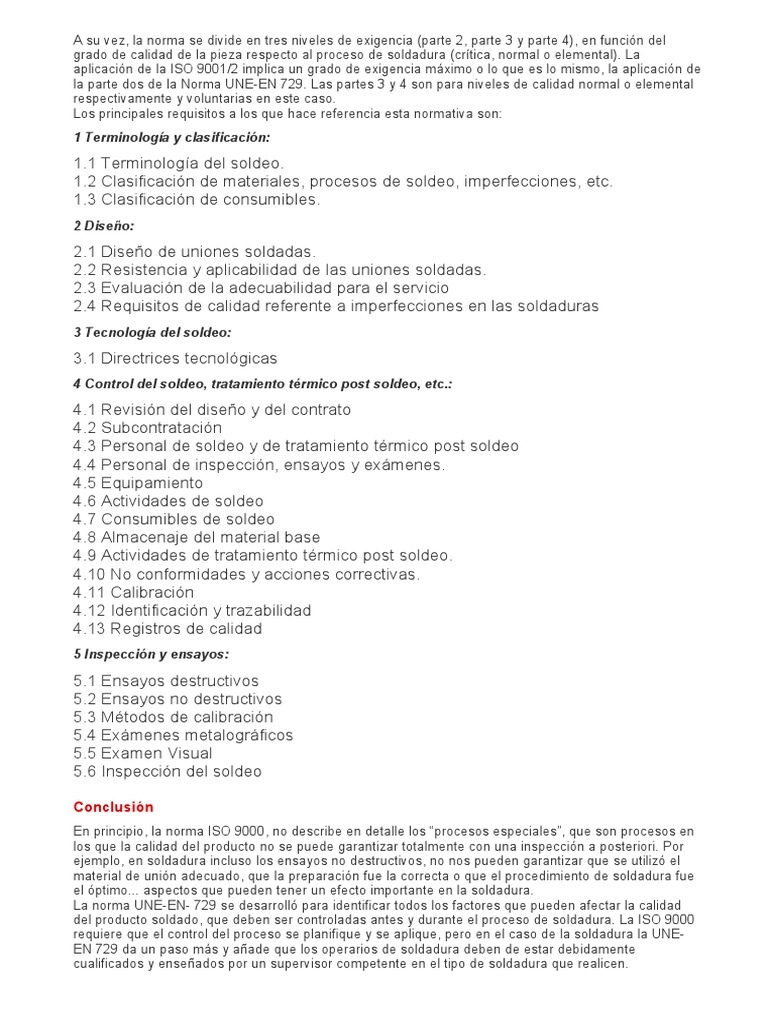 Iso 3834 Calidad | PDF | Iso 9000 | Calidad (comercial)