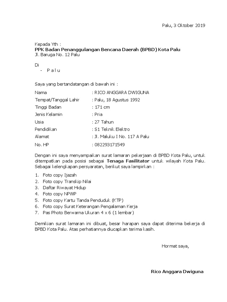 Contoh SLK-2019 | PDF