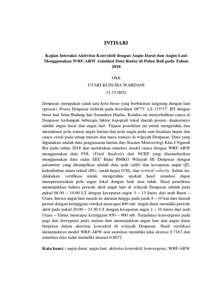 Abstrak - Utari Kusuma Wardani - 2019 | PDF