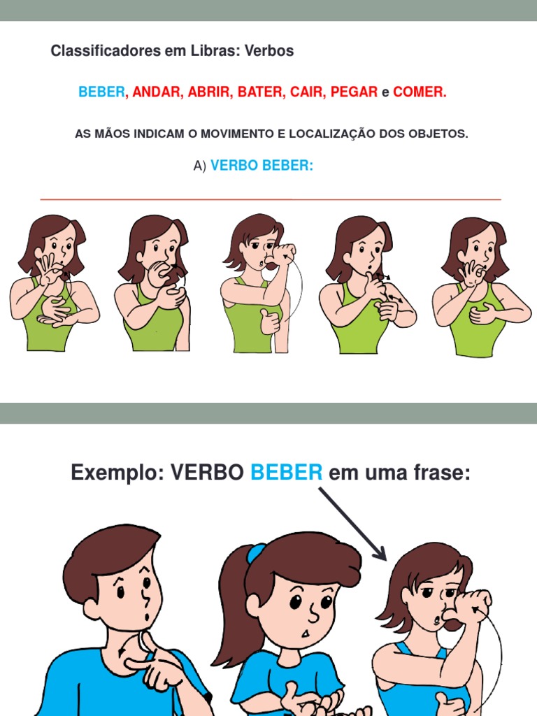 Classificador em Libras Verbo | PDF