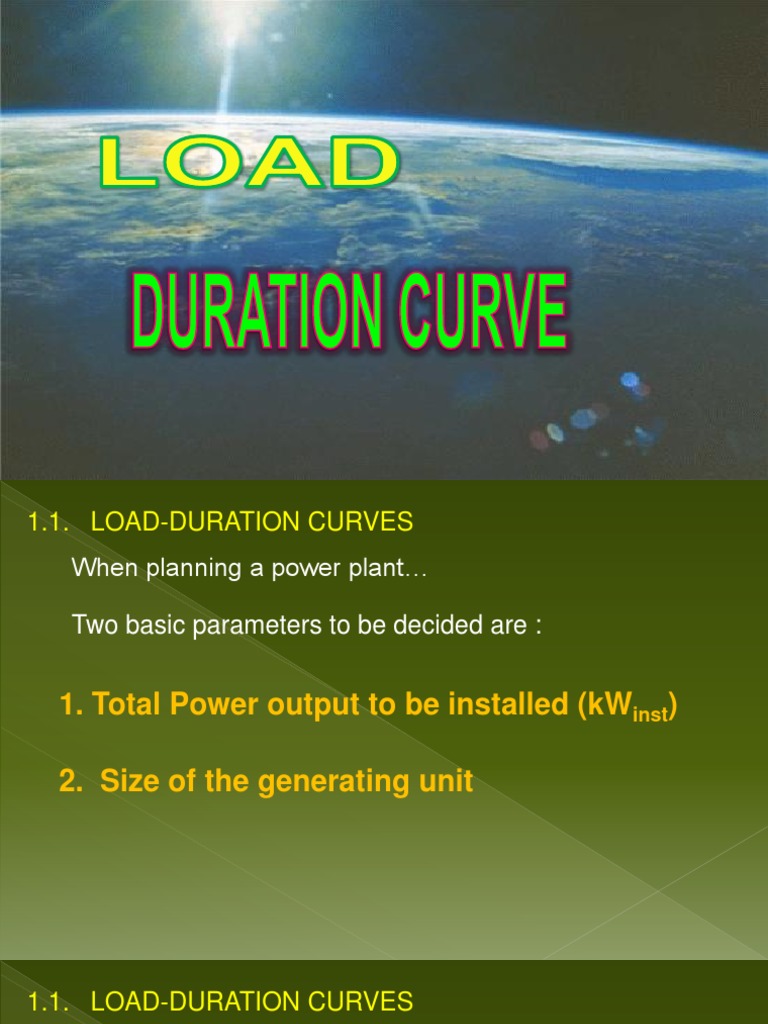 Understanding Load-Duration Curves | PDF | Watt | Power Station