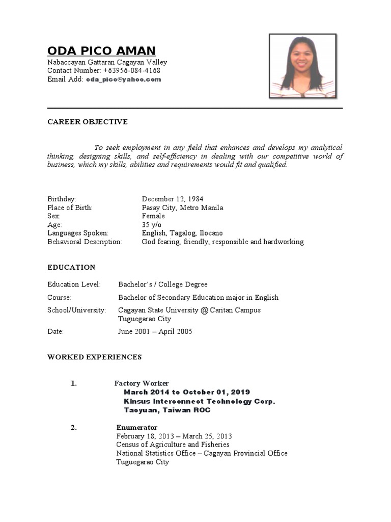 Oda Aman Resume | PDF | Business