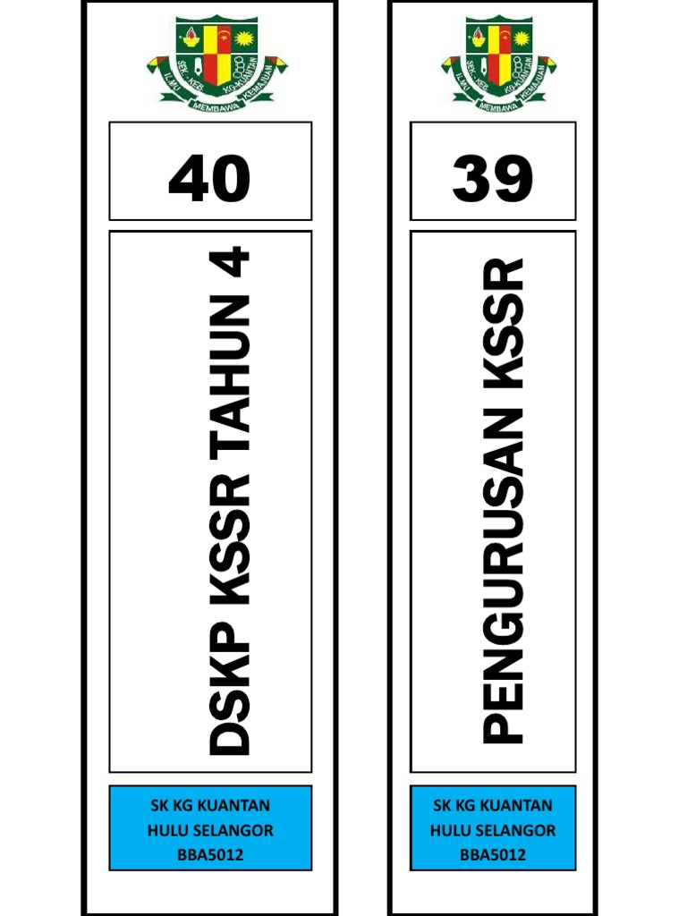 Tulang Fail S3K Besar Dan Kecil | PDF