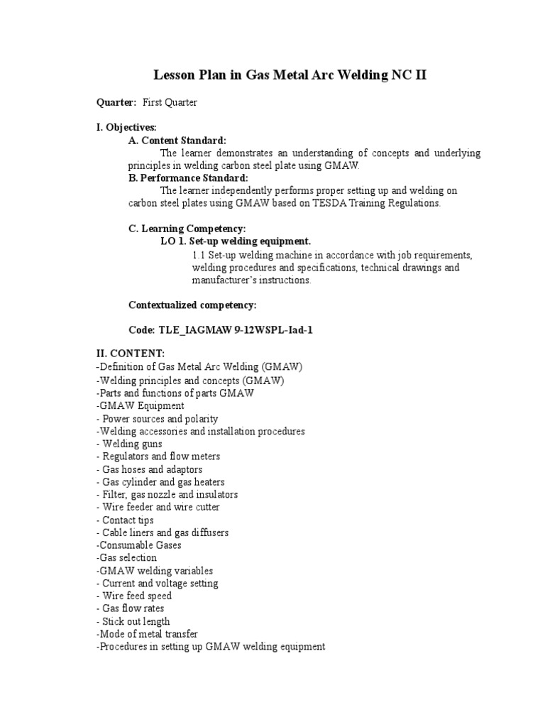 Setting Up GMAW Welding Equipment | PDF | Welding | Construction