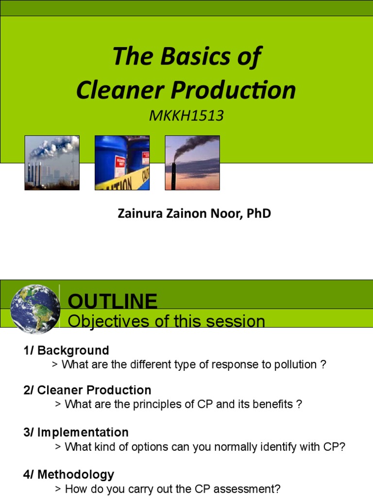 Basics of Cleaner Production (Autosaved) | PDF | Reuse | Waste