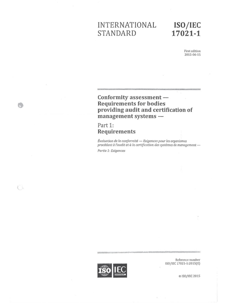 Iso 17021-2015 PDF | PDF
