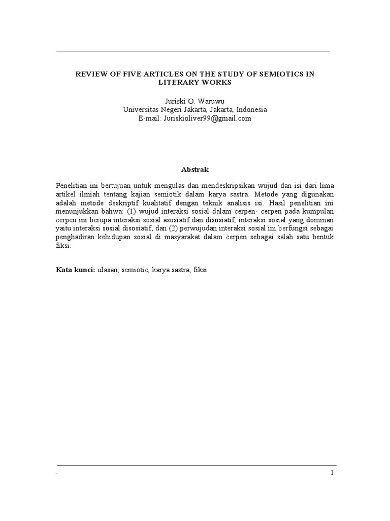 Artikel Juju | PDF | Fiksi Umum