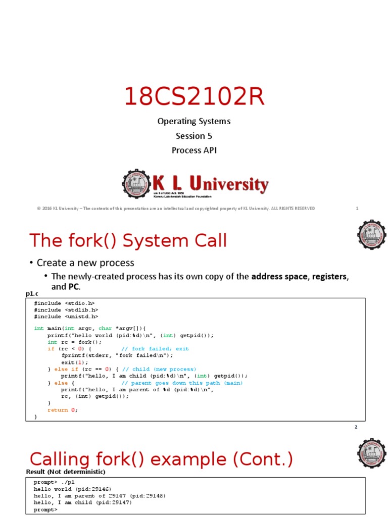 Process API | PDF | Concurrent Computing | Operating System Technology