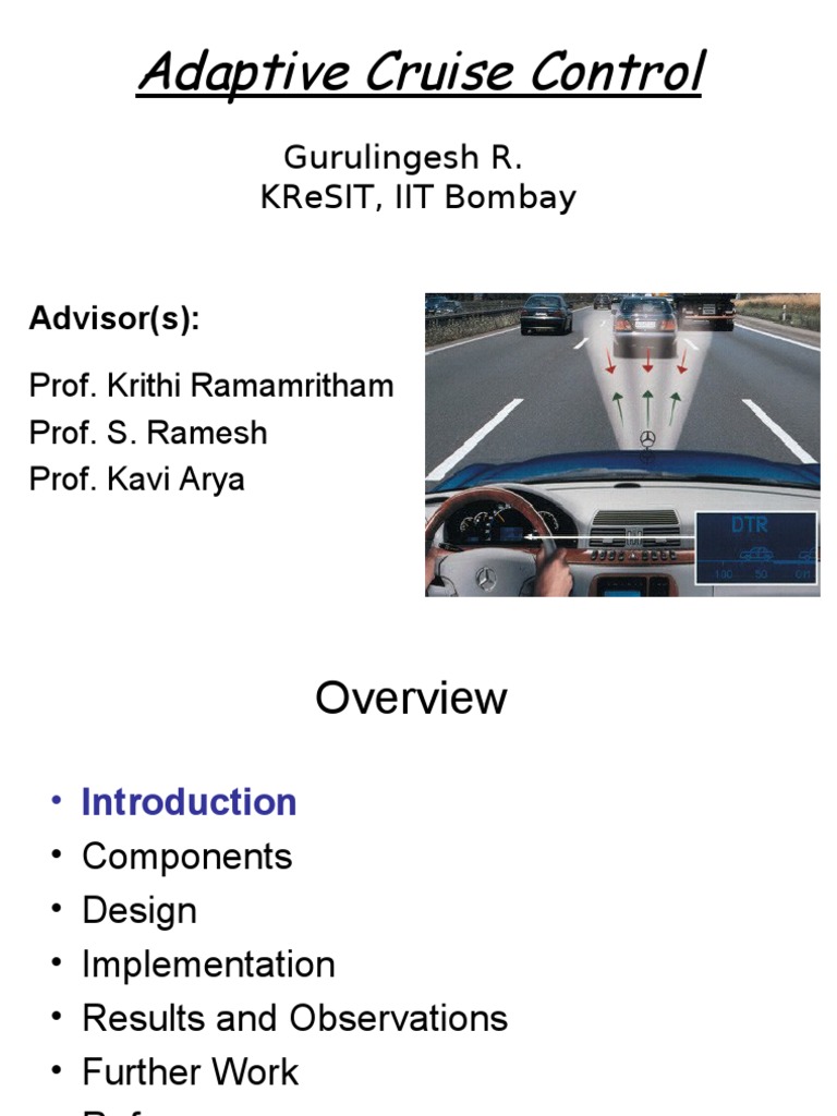 Adaptive Cruise Control Design | PDF | Mechanical Engineering ...