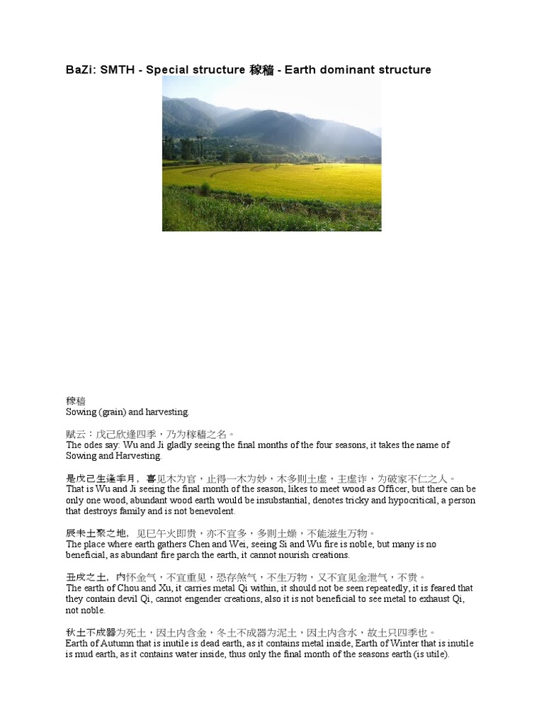 BaZi SMTH Special Structure Dominant Structure | Download Free PDF ...