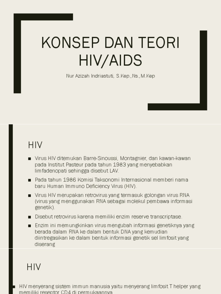 Konsep Dan Teori HIV PDF | PDF | Pengembangan Diri | Sains & Matematika