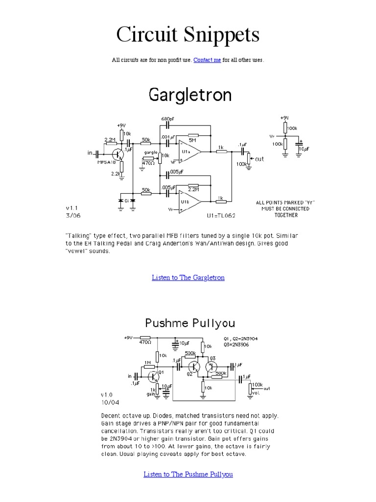 Circuit Snippets | PDF