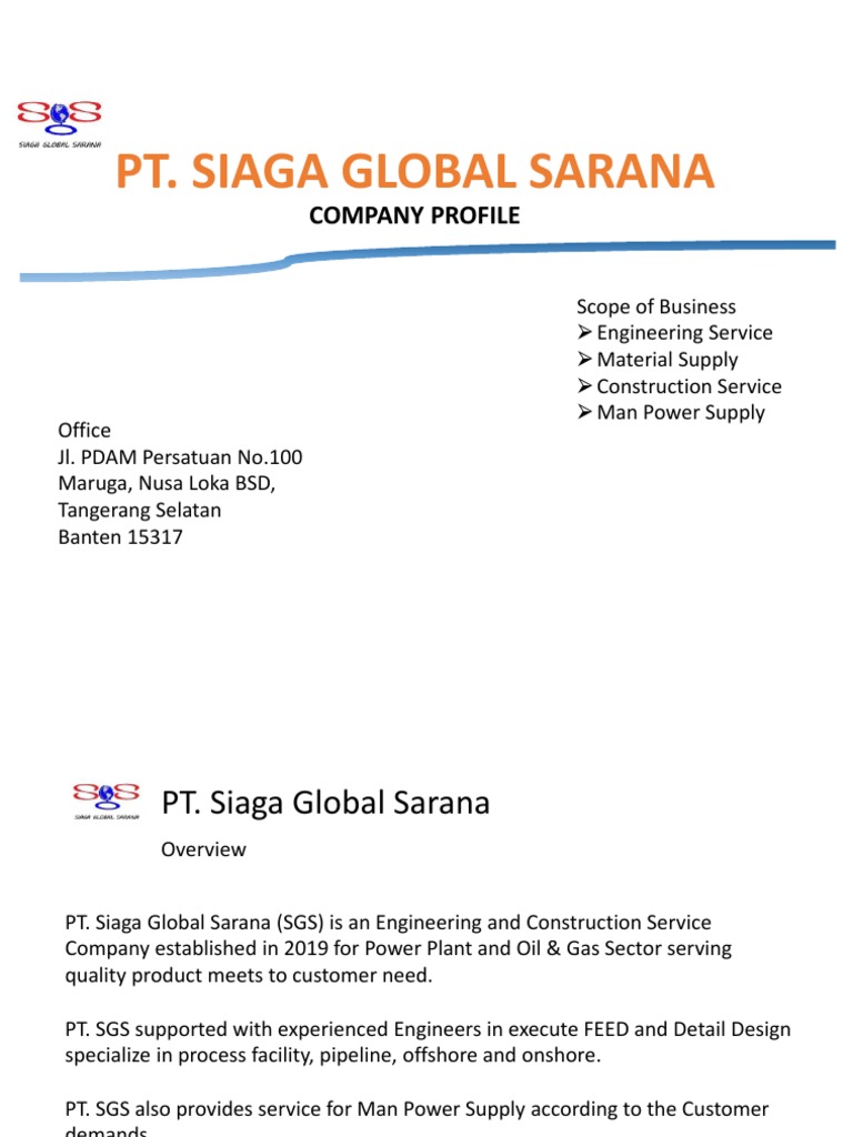 Company Profile SGS | PDF | Power Station | Nature