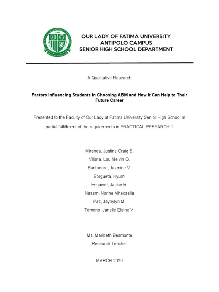 PR1 Chapter 1 | PDF | Qualitative Research | Statistics