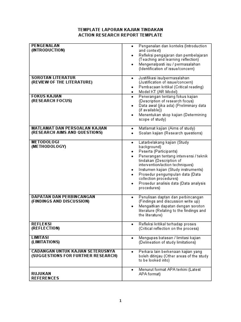 Action Research Report Template | PDF | Data Analysis | Scientific Method