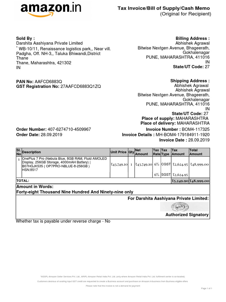 Invoice PDF | PDF | Invoice | Payments