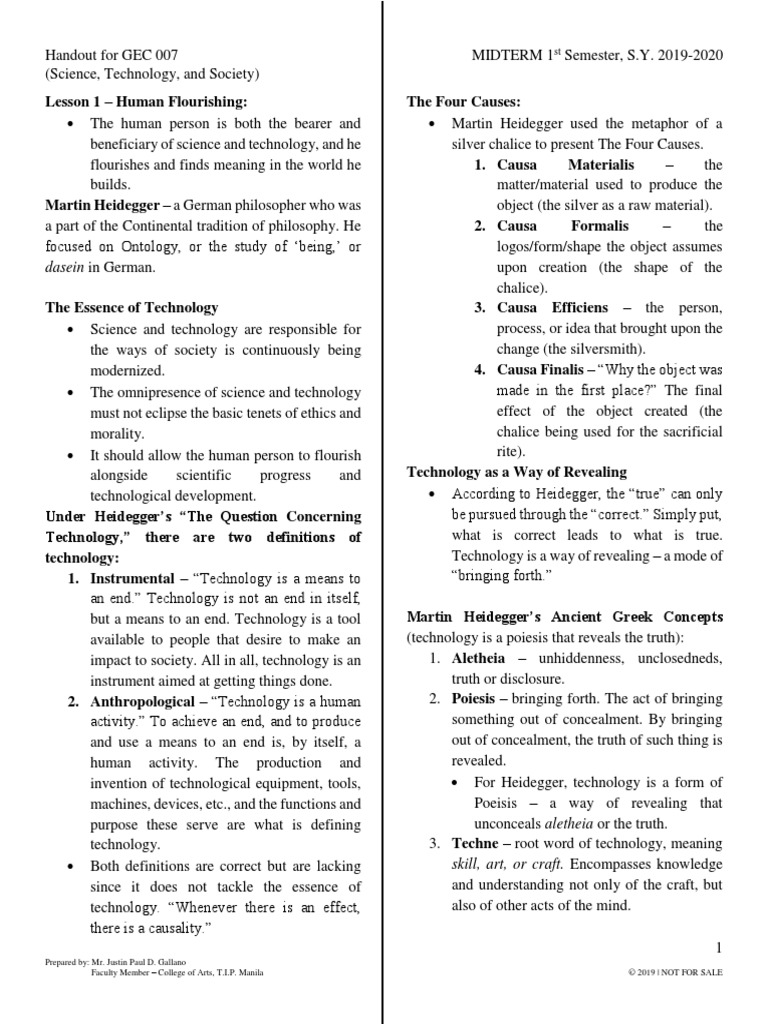 GEC 007 Midterm Handout | PDF | Robot | Robotics