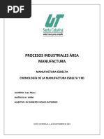 Linea de Tiempo Manufactura Esbelta | PDF | Lean Manufacturing | Economias