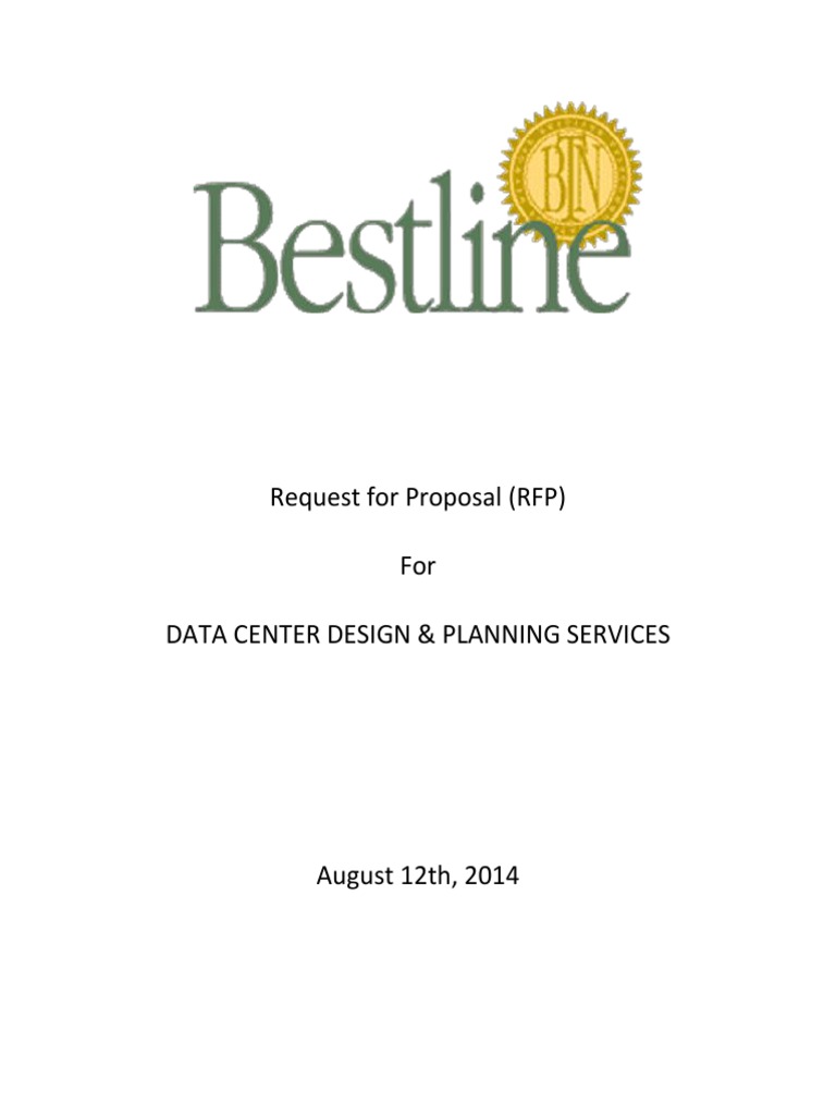 Data Center Design & Planning RFP | PDF | Request For Proposal | Data ...