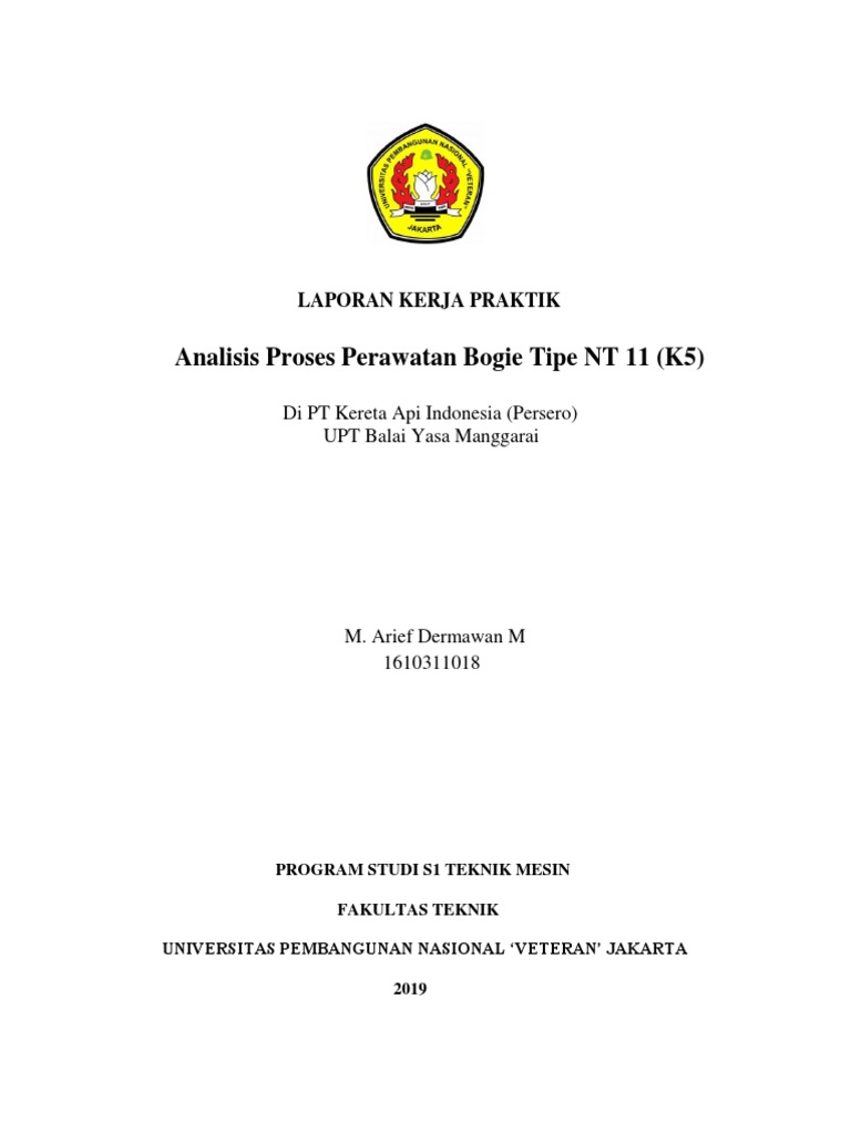 Analisis Proses Perawatan Bogie NT 11 K5 | PDF