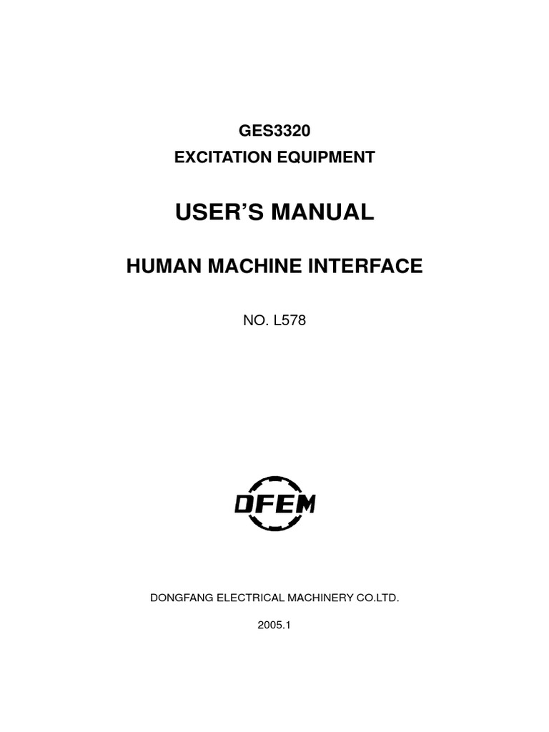 L578-User Manual For HMI | PDF | Menu (Computing) | User Interface
