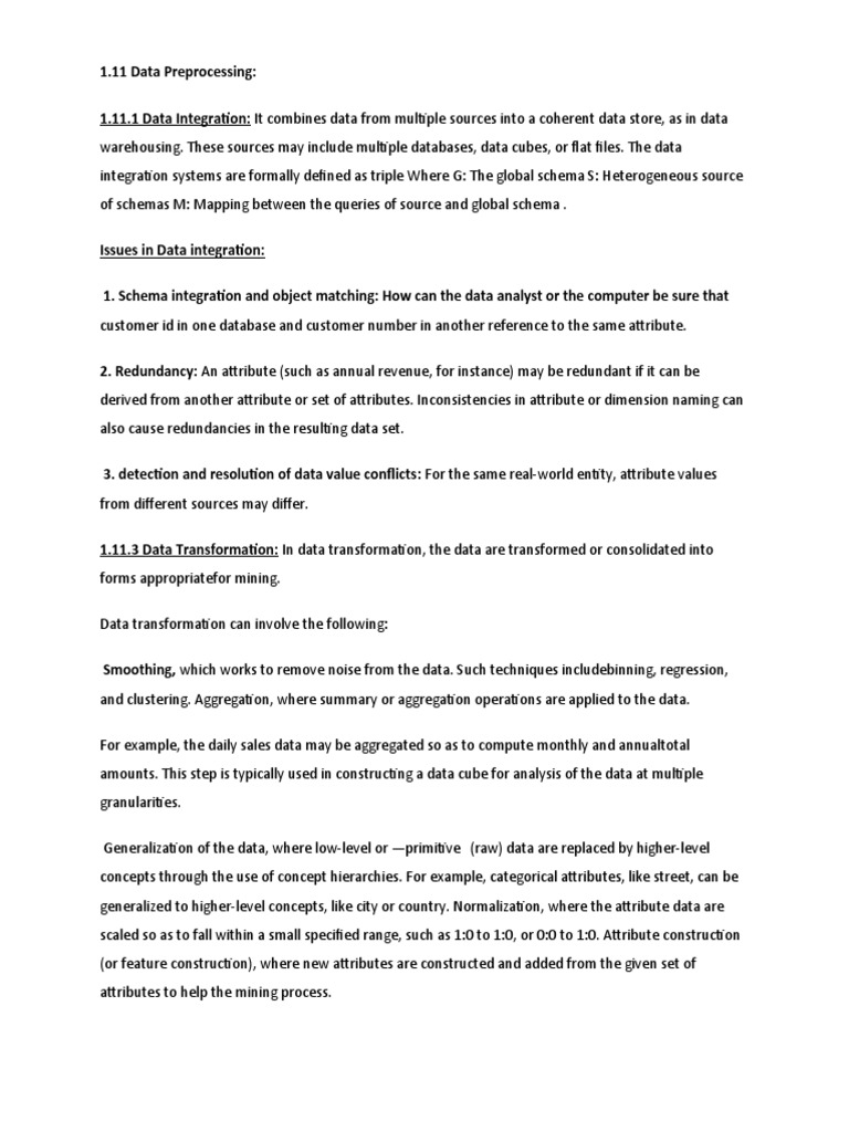 Data Preprocessing | PDF | Conceptual Model | Information Management