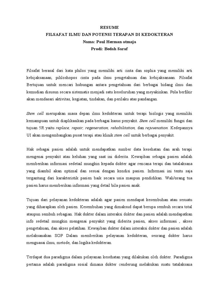 RESUME4 - Paul Herman Atmaja - Bedah Saraf | PDF