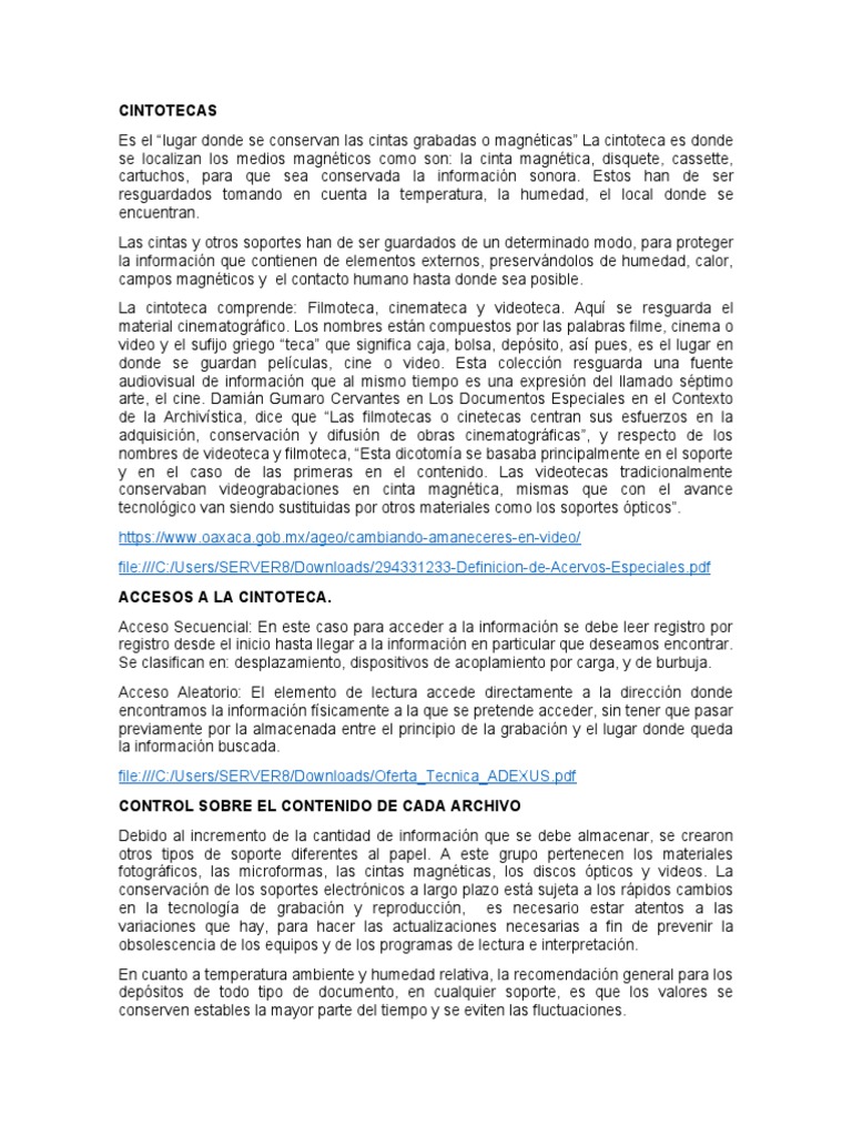 12 Cintoteca | PDF | Archivo de computadora | Sistema de archivos