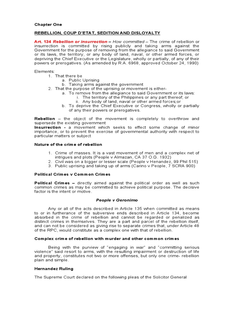 Understanding Rebellion and Coup d'État | PDF | Treason | Conspiracy ...