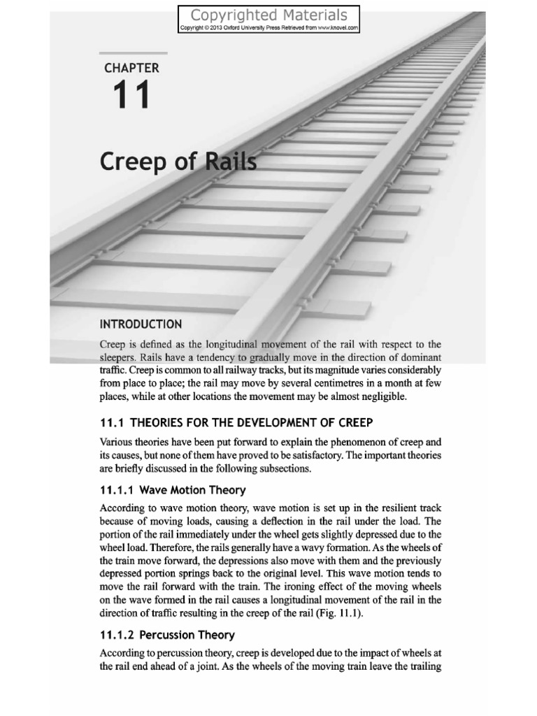Rail Creep | PDF