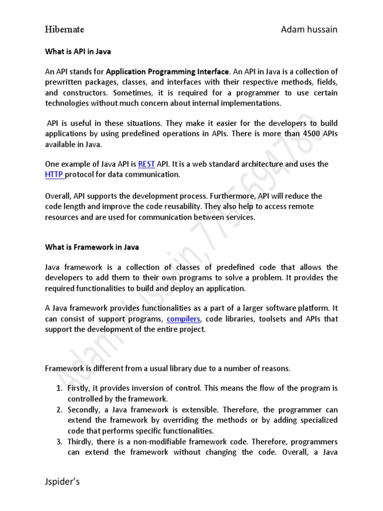 Hibernate Notes Pdf Application Programming Interface Inheritance Object Oriented
