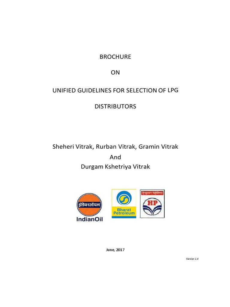 LPG Distributor Selection Guidelines | PDF | Social Institutions ...
