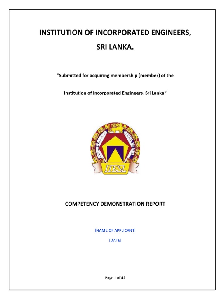 Iiesl CDR Template PDF | PDF | Specification (Technical Standard ...